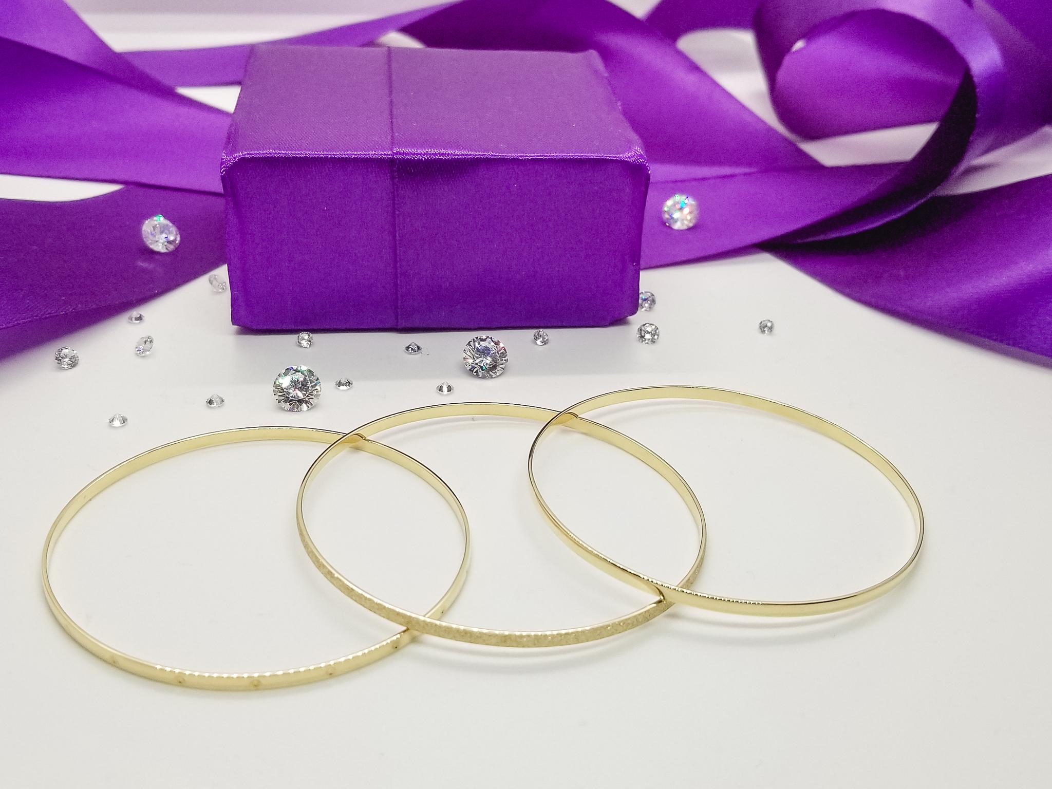 SET 3 BRATARI ARABEASTI FIXE DIN AUR 14K FATI 230 (1 Bratara Lucioasa ...